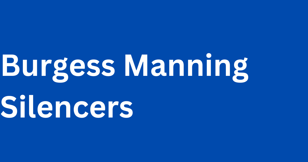 Burgess Manning Blow-Off and Steam Vent Silencers